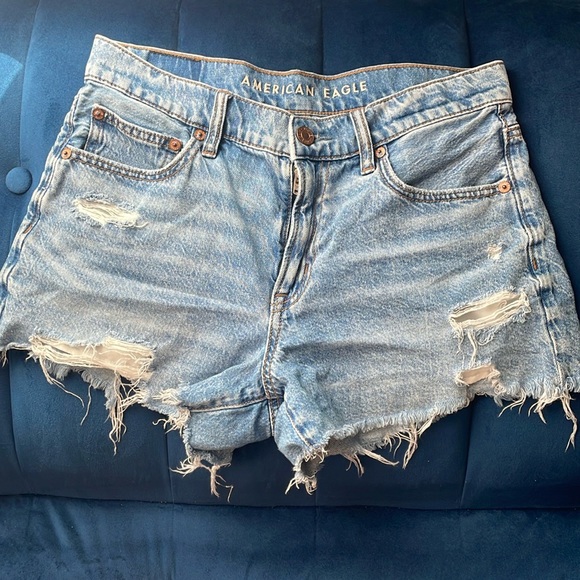 American Eagle Outfitters | Shorts | American Eagle Ripped Jean Shorts ...